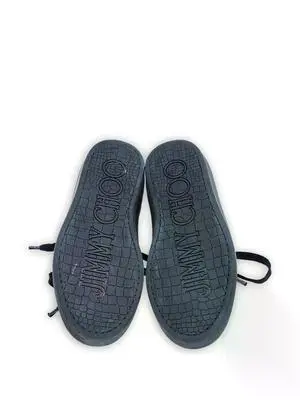 JIMMY CHOO Patent-leather Panels Low-top Sneakers