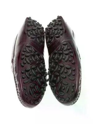 FERRAGAMO Gancini Detail Patent Leather Loafers