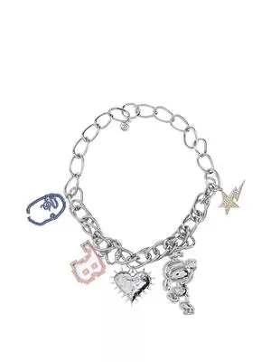 A BATHING APE Charm-embellished Chunky-link Necklace