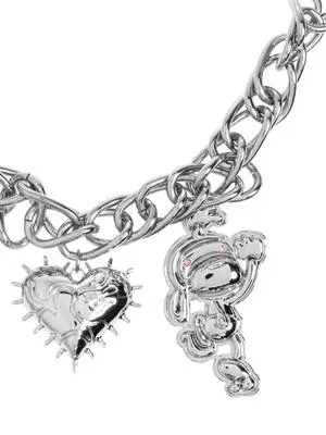 A BATHING APE Charm-embellished Chunky-link Necklace