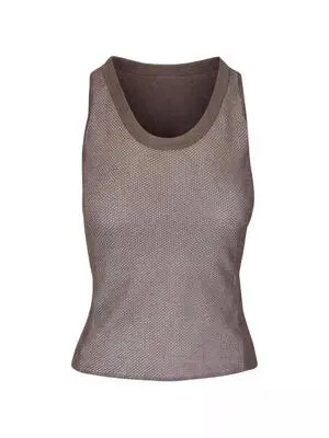 Akris Panelled Tank Top - Brown