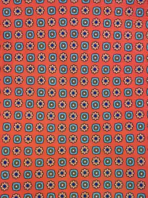 Eton Geometric Print Silk Tie