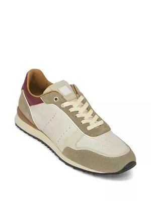 RUBIROSA Joan Panelled Suede-trim Sneakers - Neutrals