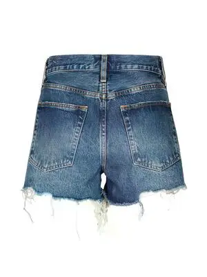 FRAME The Hang Frayed-hem Mini Shorts