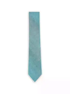 Zegna Check-pattern Tie - Blue