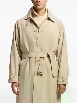 Ralph Lauren Purple Label Belted Raglan-sleeve Trench Coat