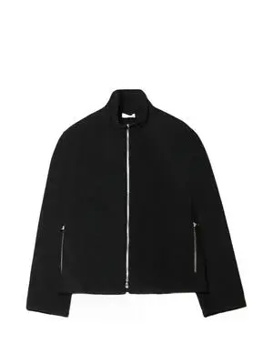 RIER Zip-up Fleece Sweater - Black