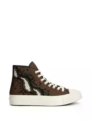 CONVERSE Chuck Taylor All Star Woven Leather Sneakers - Brown