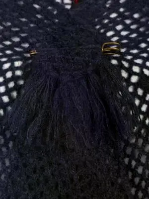 CHIARA IS Coperta Peonia Fringed Crochet Scarf
