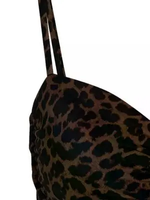AWAY THAT DAY Aruba Leopard-print Bikini Top