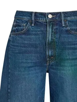 MOTHER The Half-pipe Panelled Frayed-hem Shorts