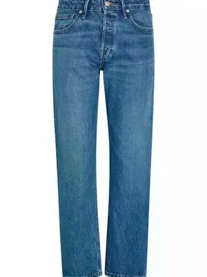 Good American Faded Straight-leg Jeans - Blue