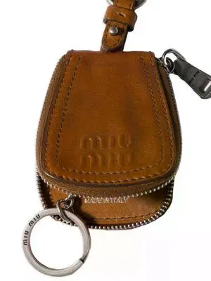 Miu Miu Leather Keyring Charm