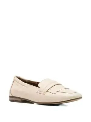 SERGIO MORETTI FIRENZE Fringed Leather Loafers