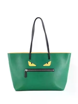 Fendi Monster Roll Leather Medium Tote Bag