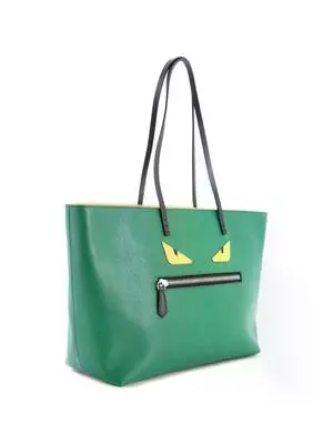 Fendi Monster Roll Leather Medium Tote Bag