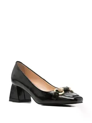 SERGIO MORETTI FIRENZE Horsebit Square-toe Pumps