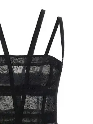 GIOVANNI BEDIN Lace Bustier Mini Dress