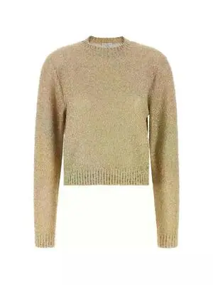 Brunello Cucinelli Sequin-embellished Knitted Sweater - Gold