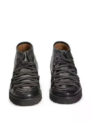 ROBERTO PEPE LUXURY Lace-up Lug-sole Boots