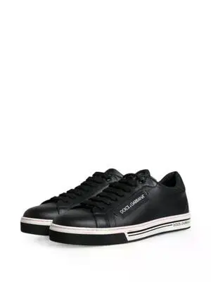 Dolce & Gabbana Logo-patch Leather Sneakers
