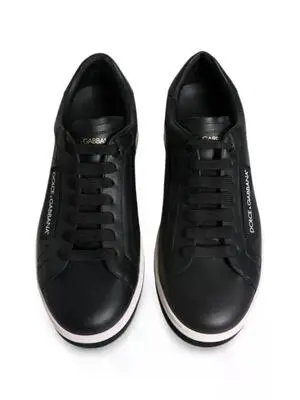 Dolce & Gabbana Logo-patch Leather Sneakers