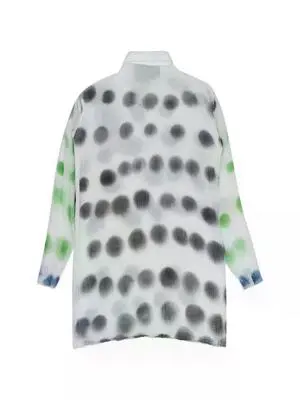 EDWARD CUMING Polka-dot Long-sleeve Blouse