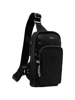 Guess Boston Perforated Logo Plaque Backpack