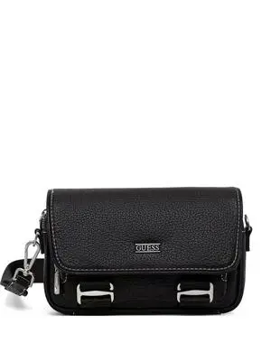 Guess Boston Logo-plaque Belt Bag - Black