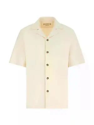 Guess Short-sleeve Camp-collar Shirt - Neutrals