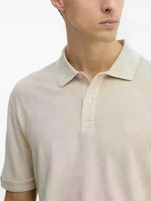 Guess Floral-jacquard Polo Shirt