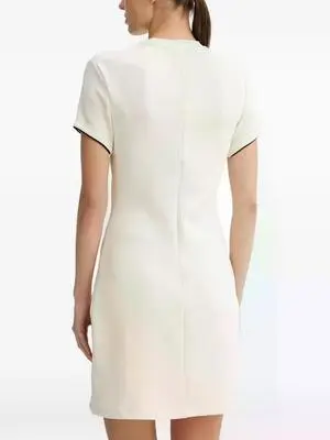 Guess Contrast-trim Logo-jacquard Mini Dress