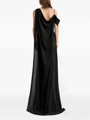 GEMY MAALOUF Draped Asymmetrical-neckline Gown