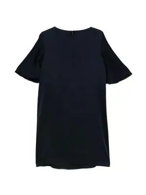 CLIPS Ruffled Short-sleeve Mini Dress