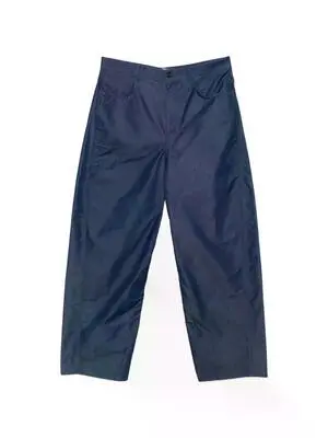 Givenchy Logo Print Belted Trousers - Blue