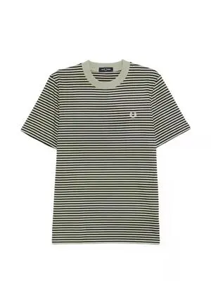 Fred Perry Striped Laurel Wreath T-shirt - Green