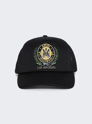 Amiri Ma Crest Trucker Hat - Black