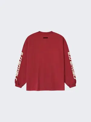 Fear Of God 90's Long Sleeve Tee Crimson