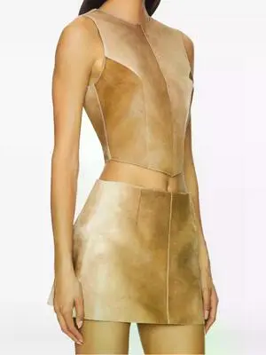 ZUT Hair-on Leather Skirt