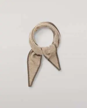 Johnstons Of Elgin Anya Diamond Cashmere Necktie - Brown