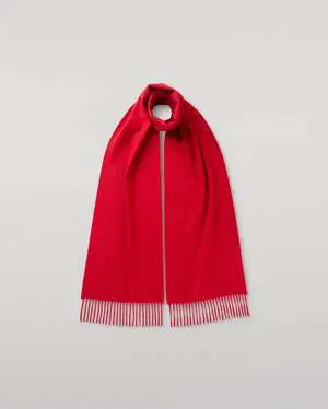 Johnstons Of Elgin Cashmere Scarf - Red