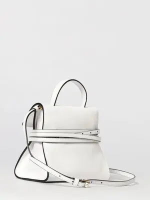 Moschino Tie Me Leather Mini Bag - White