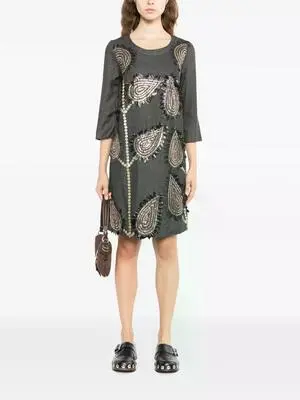 Chloé 2006 Embellished Leaf-motif Dress
