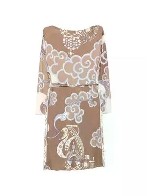 Emilio Pucci Abstract Print Midi Dress
