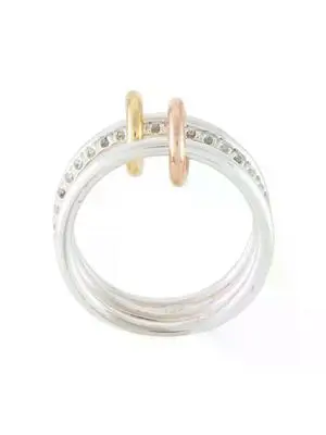 SPINELLI KILCOLLIN Sterling Diamond Linked Ring - Silver