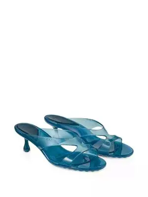 JIMMY CHOO Jelly Drop 50 Mule Sandals - Blue