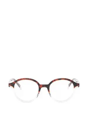 BENETTON Tortoiseshell-effect Round-frame Glasses - Brown