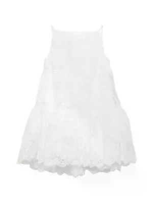 Givenchy Lace Overlay Tiered Mini Dress
