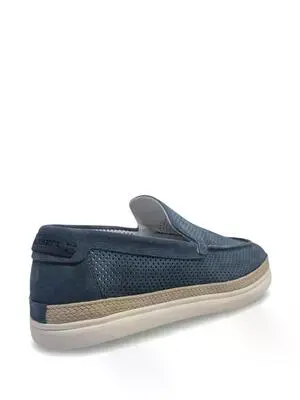 BARRETT Perforated Suede Loafers - Blue
