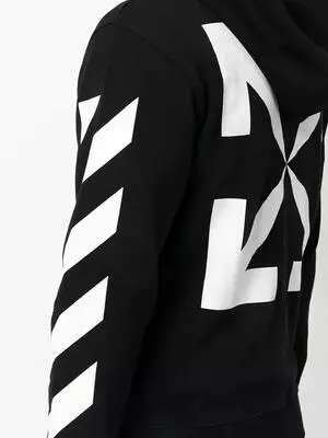 Off-White Arrows-print Cotton Zip-up Hoodie
